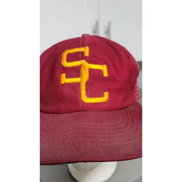 Usc Sc Logo Vtg New Era Pro Design USC Trojans SC Logo Trucker Hat